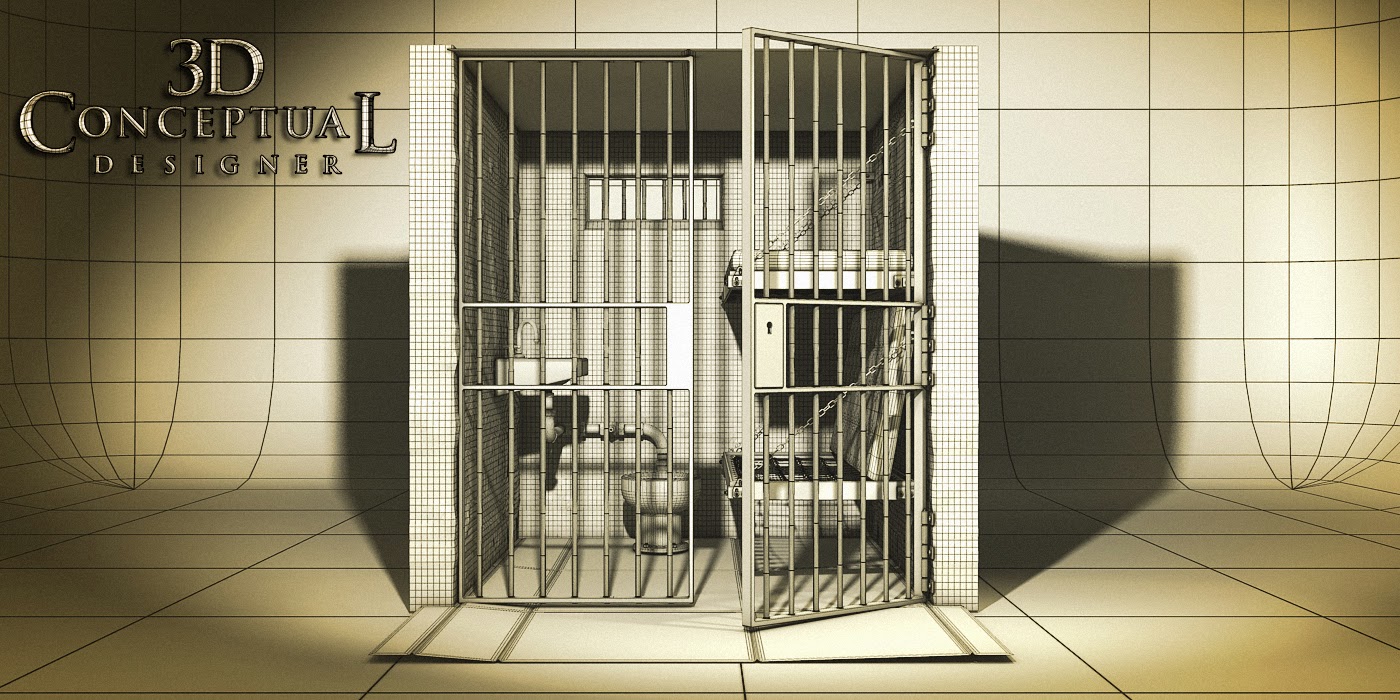 3DconceptualdesignerBlog: 3D Stock Model Build Review Prison Cell ...